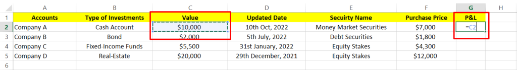How to Track Investments With Microsoft Excel - Pounds and Sense