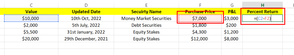 How to Track Investments With Microsoft Excel - Pounds and Sense