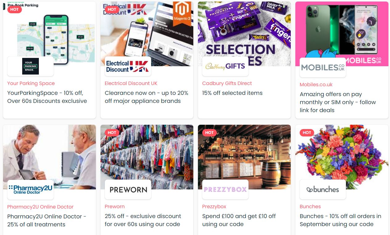 Over 60s Discounts - New Website Helping Older People Save Money ...
