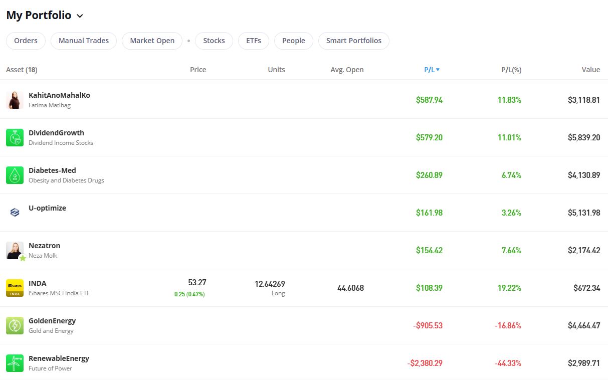 Update on My eToro Virtual Portfolio - November 2024 - Pounds and Sense